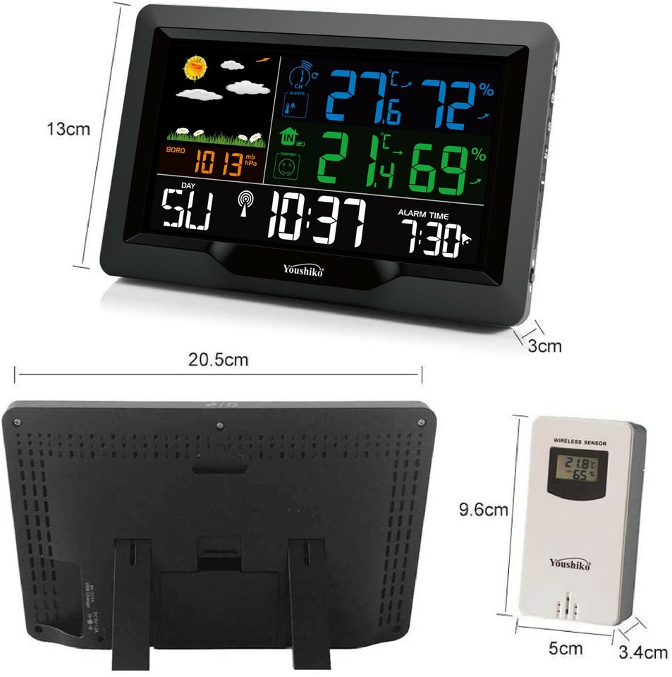 Weather Station with MSF Radio Control Clock ( UK Version ) indoor ...