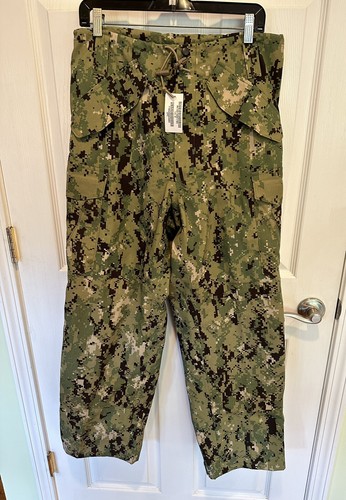 NEW US Navy Working Uniform NWU Small Regular Trousers Camo Gore-Tex ...