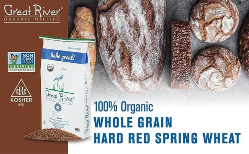 Great River Organic Milling, Whole Grain, Hard Red Spring Wheat ...