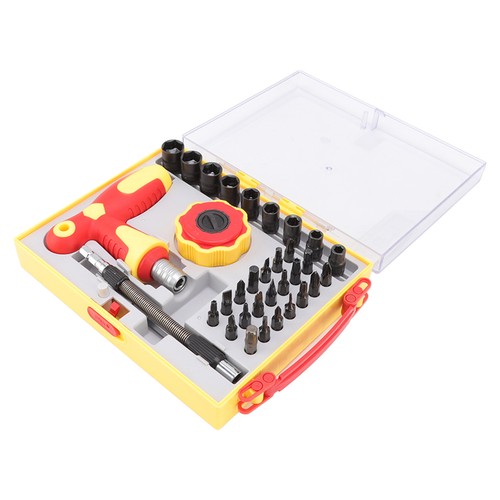 34Pcs Ratchet Screwdriver Set High Hardness Steel Appliances Repair ...