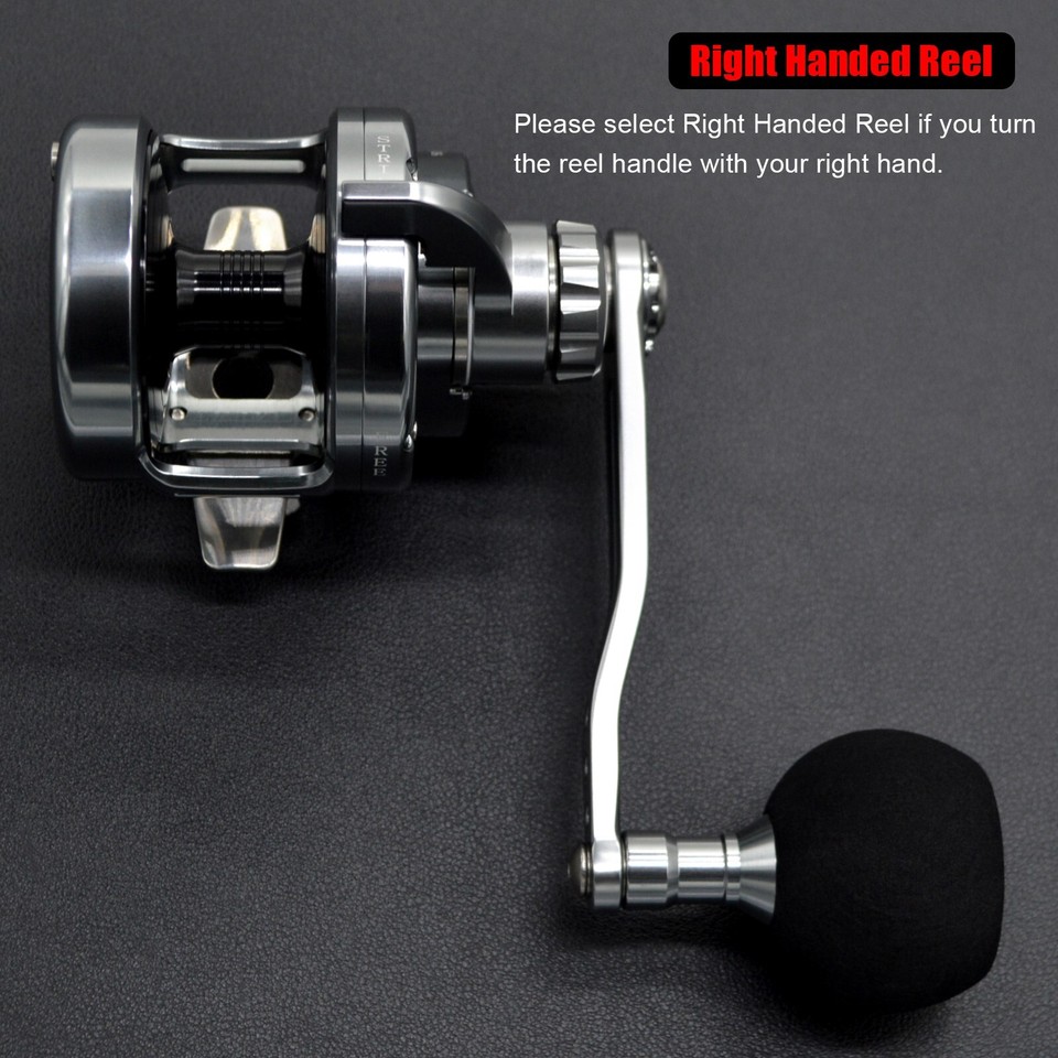 Conventional Saltwater Fishing Jigging Reel up to 66 LBs Lever Drag for ...