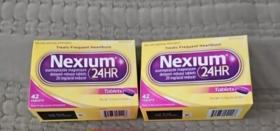 Nexium 24hr Total Esomeprazole 20 mg Acid Reducer 2 Boxes With 42 In ...