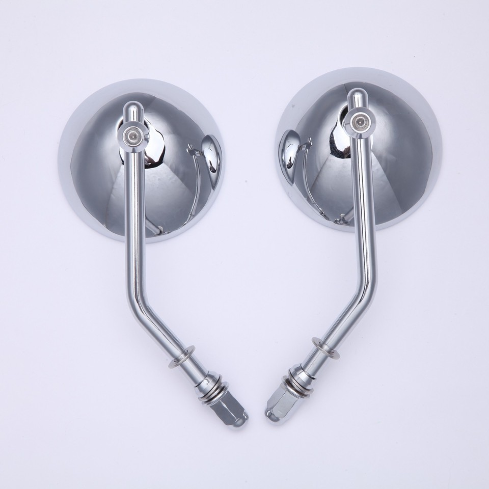 Chrome Round Rear View Side Mirrors For Mg TD TC TF TB TDC Midget ...