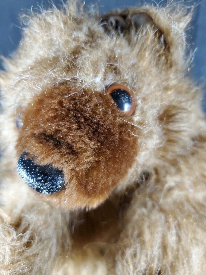 Vtg Creepy Justen International Hand Puppet Bugged Eyes Badger Gopher ...