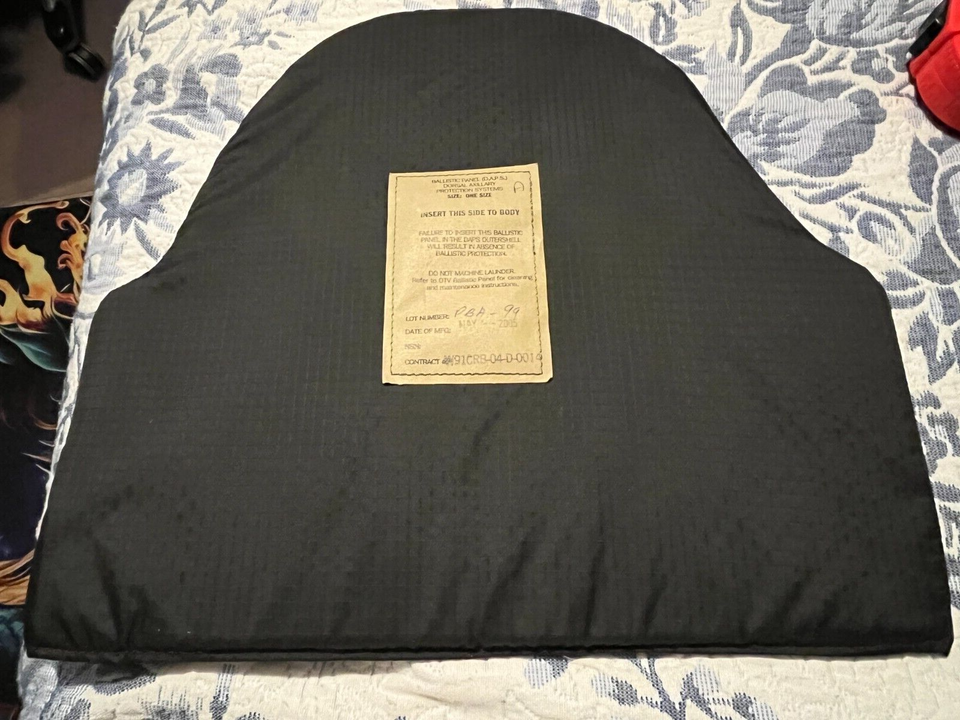 Ballistic Panel Dorsal Axillary Insert Panel DAPS | eBay