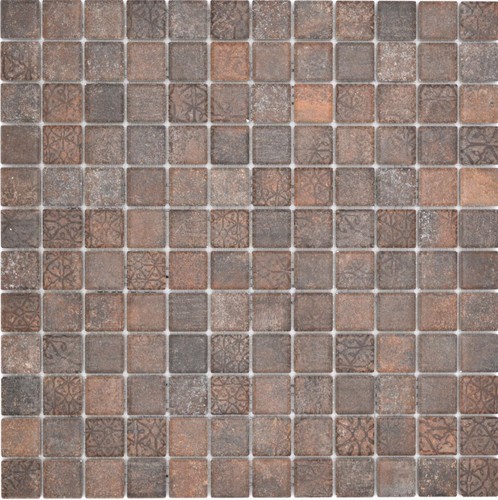 Jasba Mosaic Ceramic Rust Mix Matte Rust Look Wall Floor Outdoor ...