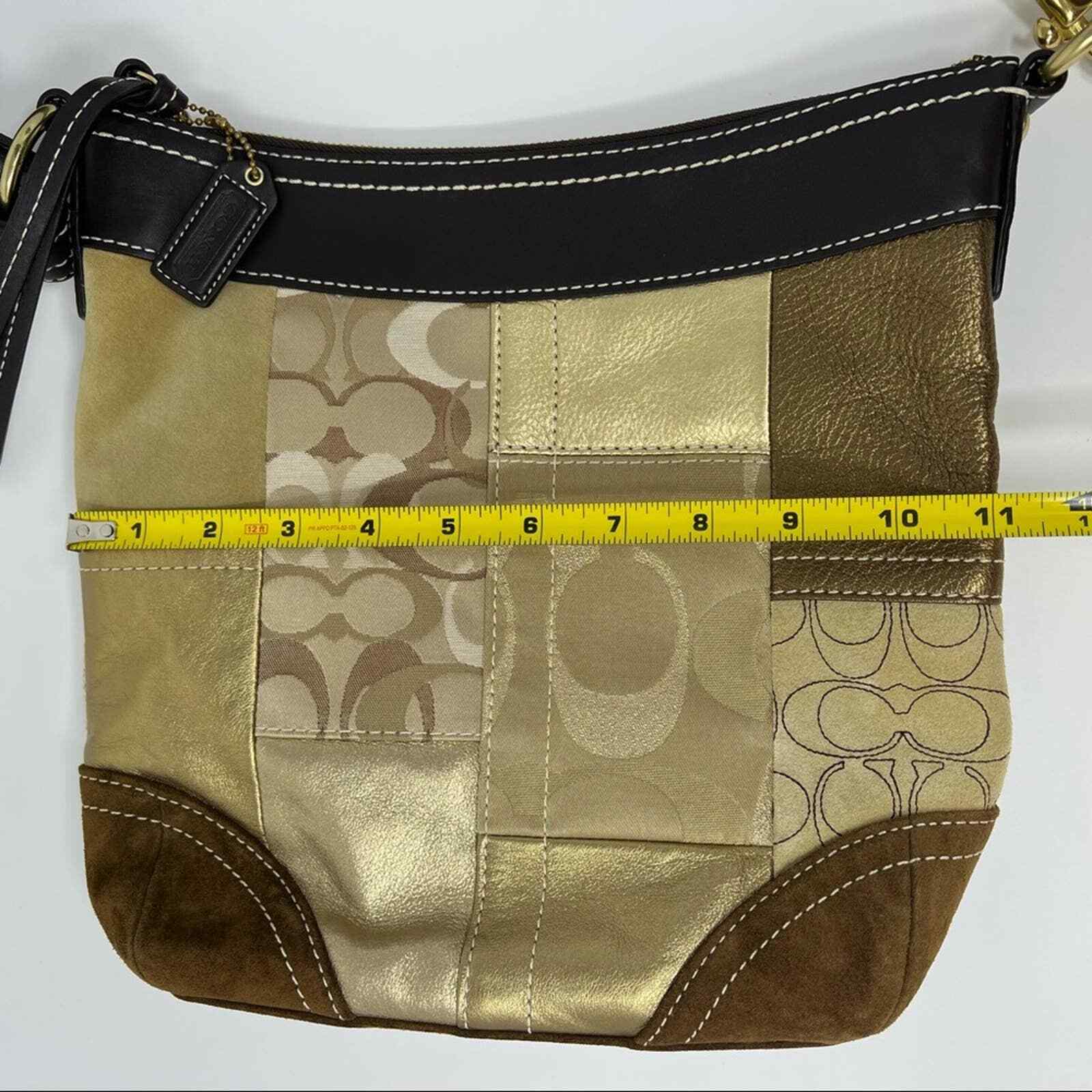 Coach Vintage Patchwork Bag Signature Fabric Leather … - Gem