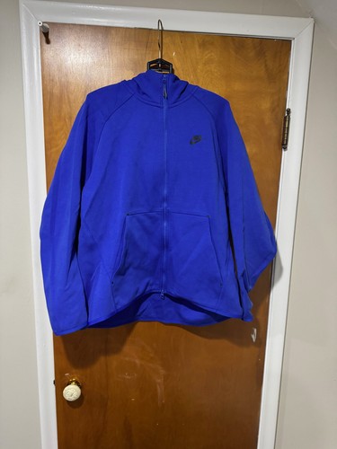 Nike Royal Blue Tech Men’s Full-Zip Fleece Hoodie Size XL | eBay