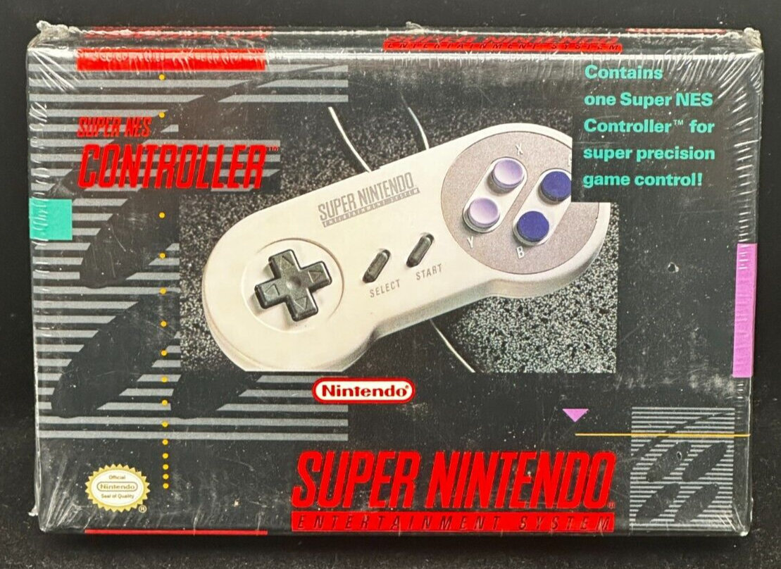 Original OEM Super Nintendo SNES Controller Brand New Sealed Authentic ...