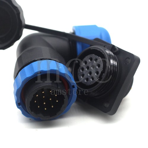 SD20 12Pin IP67 Panel Mount Waterproof Connector Plug Socket,Wire ...