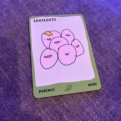 Pokenot Eggsecute #00102 - Dysfunctional Passholder Pokenots 151 Card ...