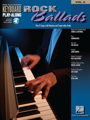 Rock Ballads for Keyboard Play-Along Vol 6 Piano Sheet Music Songs Book ...