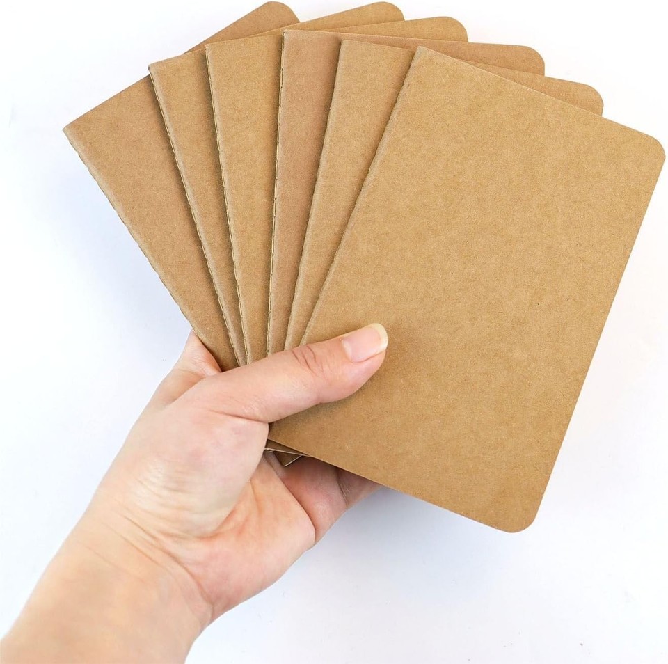 6 Pack Pocket Notebook Mini Notebooks Bulk 3.5 X 5.5 Inch Small Memo ...