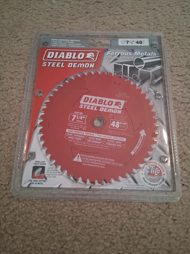 Lot of 4 Diablo 7 1/4" Metal Cutting Blades D0748F D0748CFX D0770F | eBay
