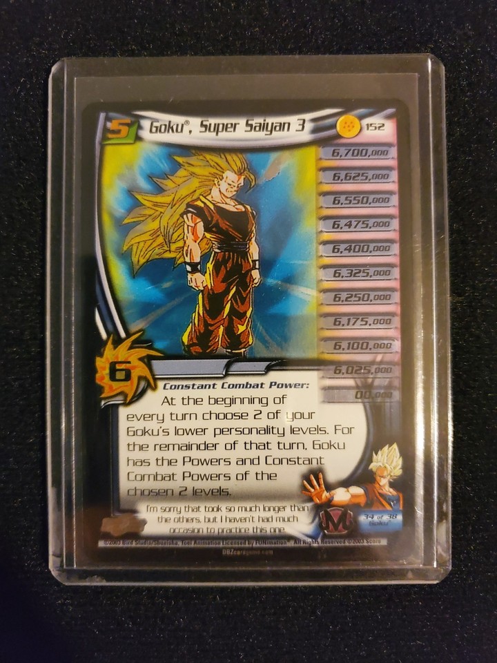 Dragon Ball Z Score DBZ Goku Super Saiyan 3 152 Ultra Rare Unlimited ...