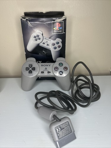 Sony PlayStation PS1 Official OEM Gray Controller SCPH-1080 w/ Box | eBay