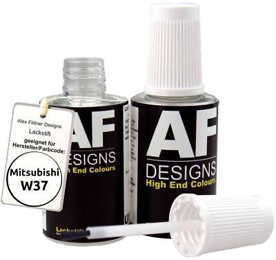 Lackstift für Mitsubishi W37 White schnelltrocknend 20x20ml Autolack ...