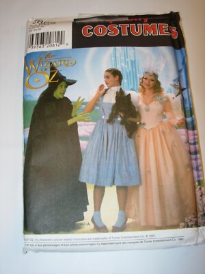 WOMENS UNCUT SIMPLICITY 7808 Sewing Pattern COSTUME WIZARD OF OZ SIZE 6 ...