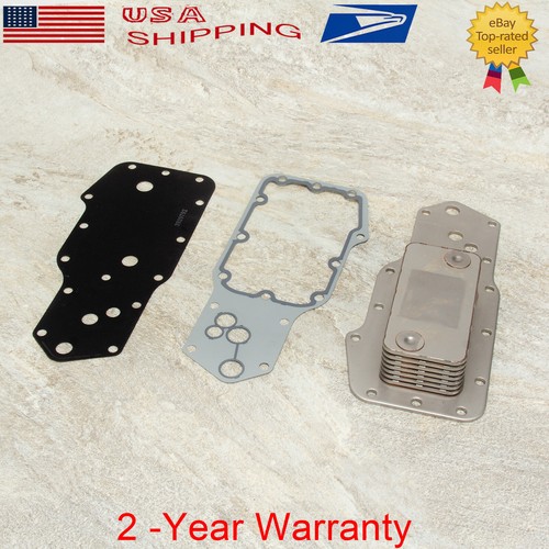 For Cummins 4932124 3929792 Oil Cooler w/ Gaskets For 89-97 Dodge 5.9L ...