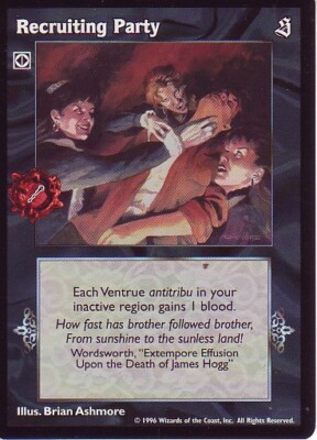 Recruiting Party VTES CCG Sabbat | eBay