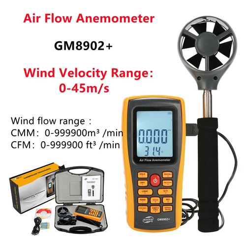 GM8902+ Digital Air Flow Anemometer Handheld Air Wind Speed Scale Meter | eBay