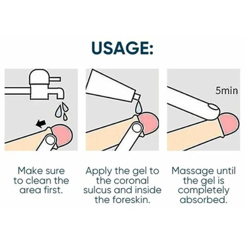 Professional foreskin correction gel for men Excess foreskin correction ...