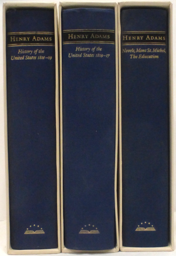 "Henry Adams" The Library of America 3-Volume Set, HC w/ Slipcase, LIKE ...