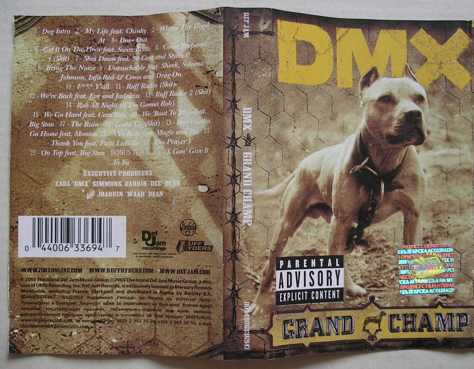DMX GRAND CHAMP *RARE BULGARIAN CASSETTE TAPE* GANGSTA RAP, 50 CENT | eBay