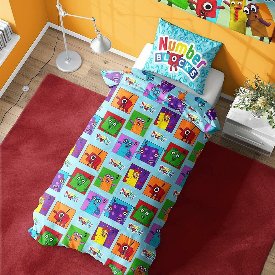 Meet the Number Blocks Junior Duvet Cover Set CBeebies Cot Bedding ...