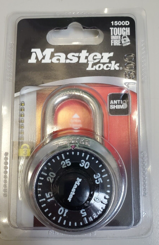 Master Lock 3-Digit Combination Padlock Steel Body Steel Lock 1500D | eBay