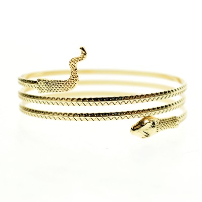 For Fashion Gold Plated Bracelet Bangle Women's Snake Arm Wrap ...