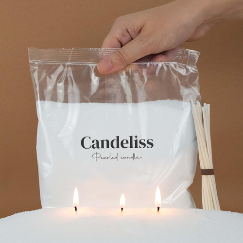 Candle Sand Set with Wick - 500G Pearl Candles, Pearled Candle Powder ...