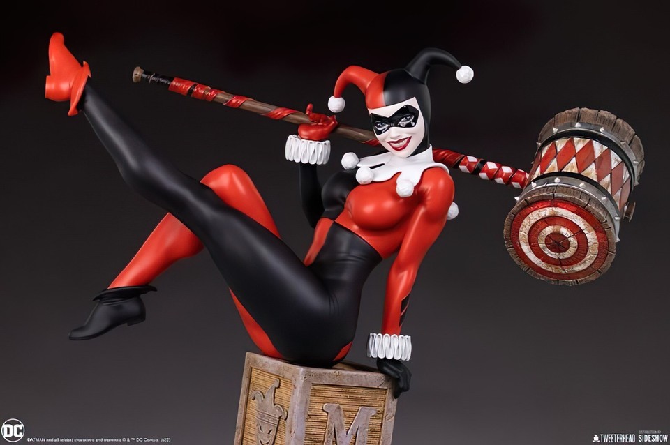 Sideshow X Tweeterhead Batman Harley Quinn 1:6 Scale Maquette Statue ...