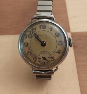 VERY RARE VINTAGE Freco Swiss Made Mechanical Wrist Watch Fixoflex ...