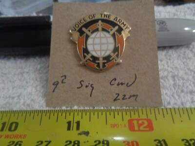 9th Signal Command 22M Unit Crest, DI, DUI (DRAW#M2) | eBay
