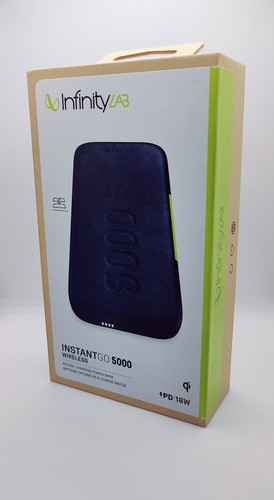 InfinityLab InstantGo 5000 - 5000mAh Fast Charging Wireless Power Bank- Black | eBay