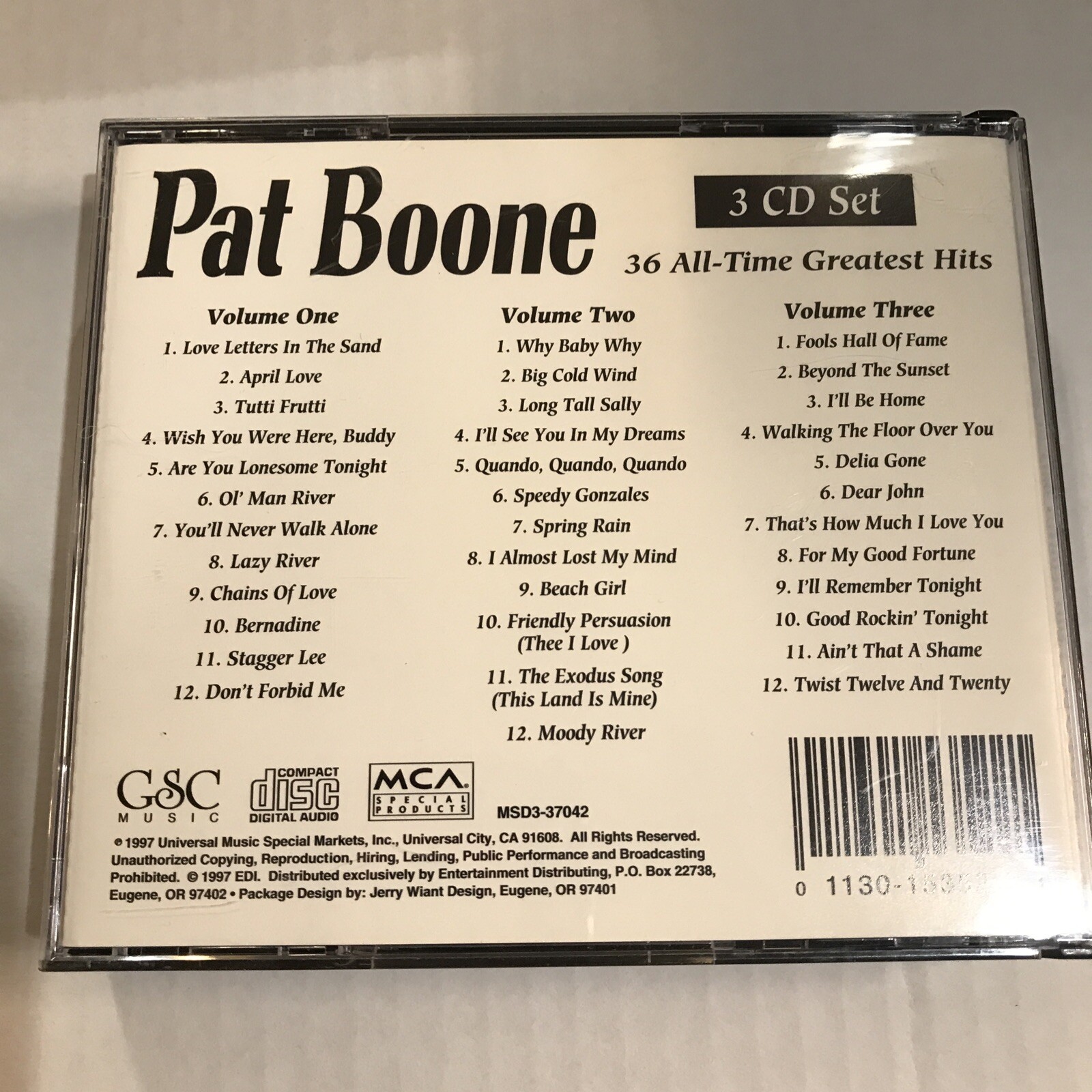 Pat Boone - 36 All-Time Greates Hits (3 CDs) Very Good | eBay