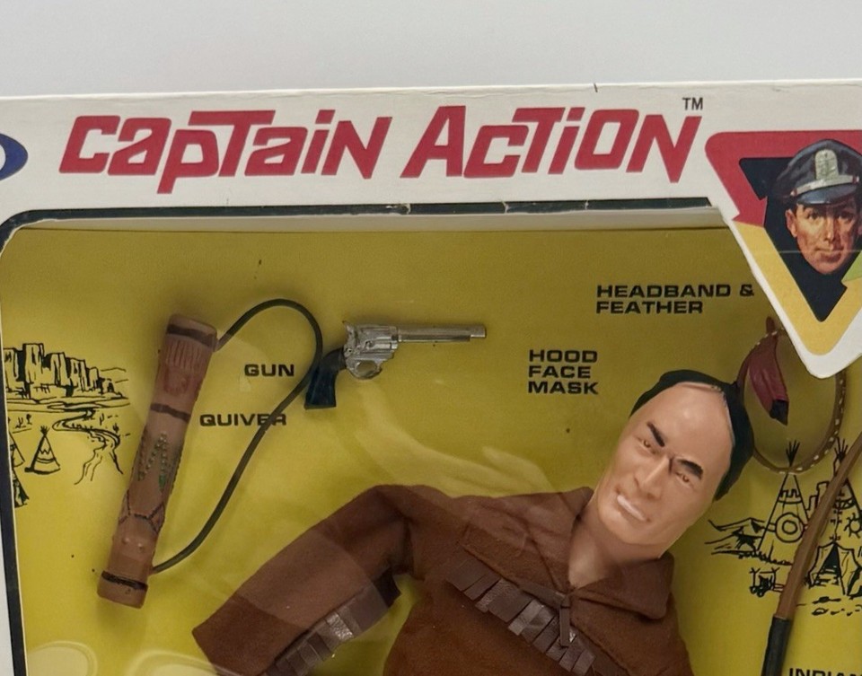 VINTAGE IDEAL CAPTAIN ACTION TONTO COSTUME 1966 COMPLETE WITH ...