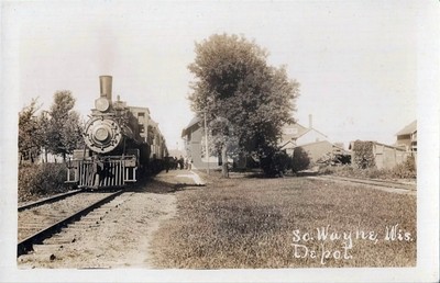 South Wayne WI Wisconsin Railroad Depot Train Station RPPC Photo ...