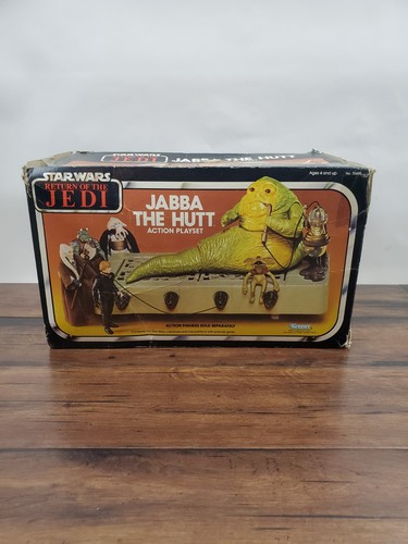 Vtg 1983 Star Wars Jabba The Hutt Playset BOX ONLY All Flaps Vibrant ...