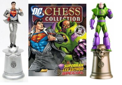 EAGLEMOSS SUPERMAN DC COMICS CLARK KENT LEX LUTHER DC CHESS SPECIAL NEW ...