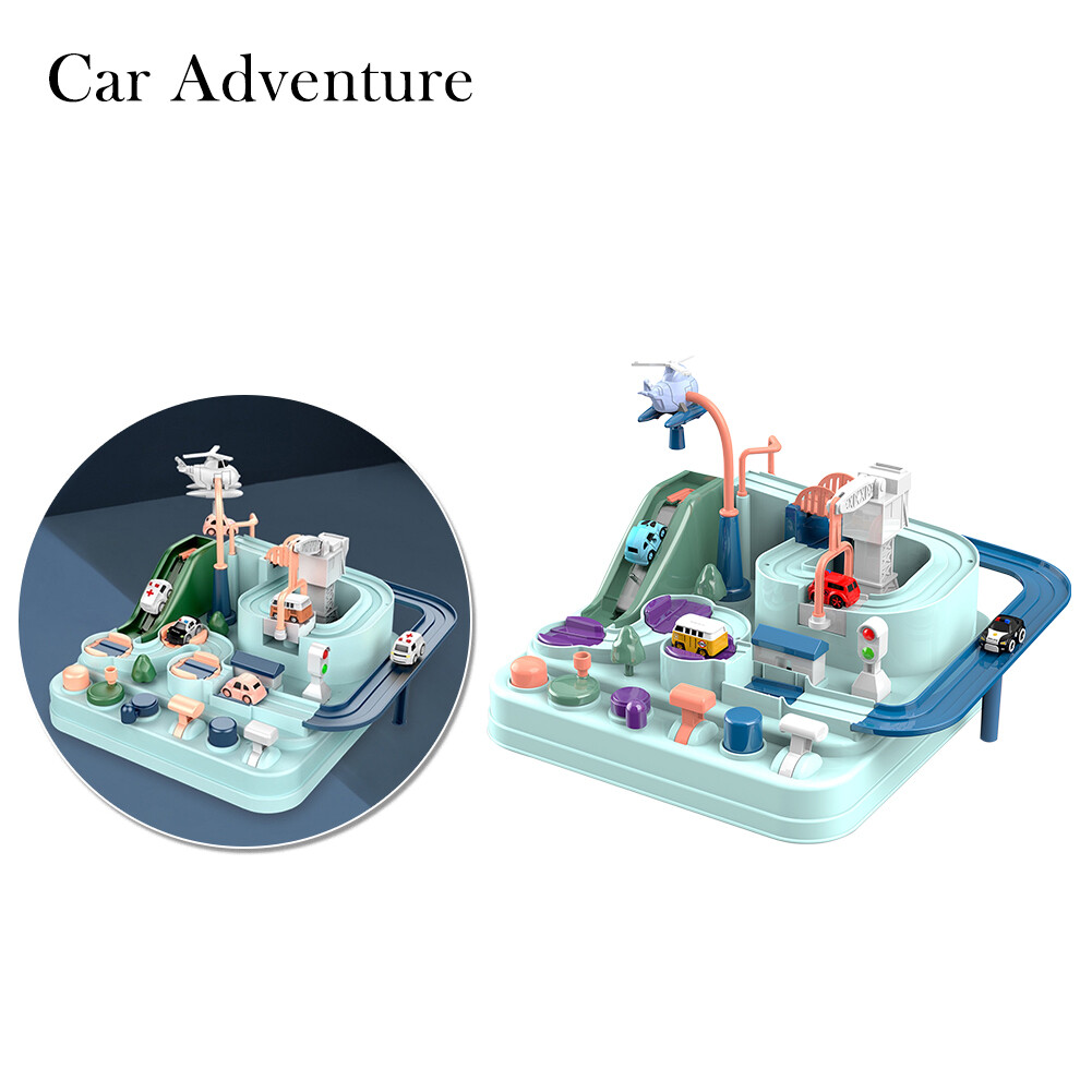 DIY Interactive Vehicle Race Tracks Car Toy Preschool Toy for Kid (A ...