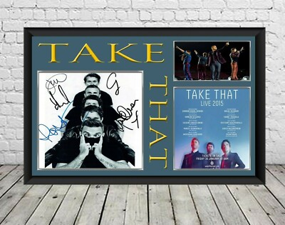 Take That Signed Photo Poster Print Autographed Memorabilia | eBay UK