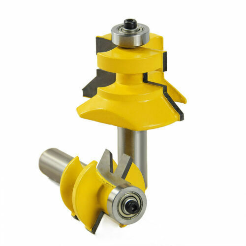 1/2 Shank Tenon Joint Cutter Router Bit V Shape Groove & Matched Tongue ...