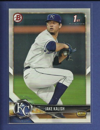 Jake Kalish RC 2018 1st Bowman Prospects Rookie Card # BP77 Kansas City ...