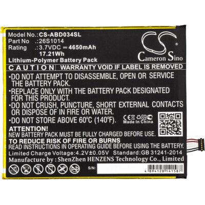 Battery For Amazon Kindle Fire 8 7 Generation,SX034QT,L5S83A,Kindle ...