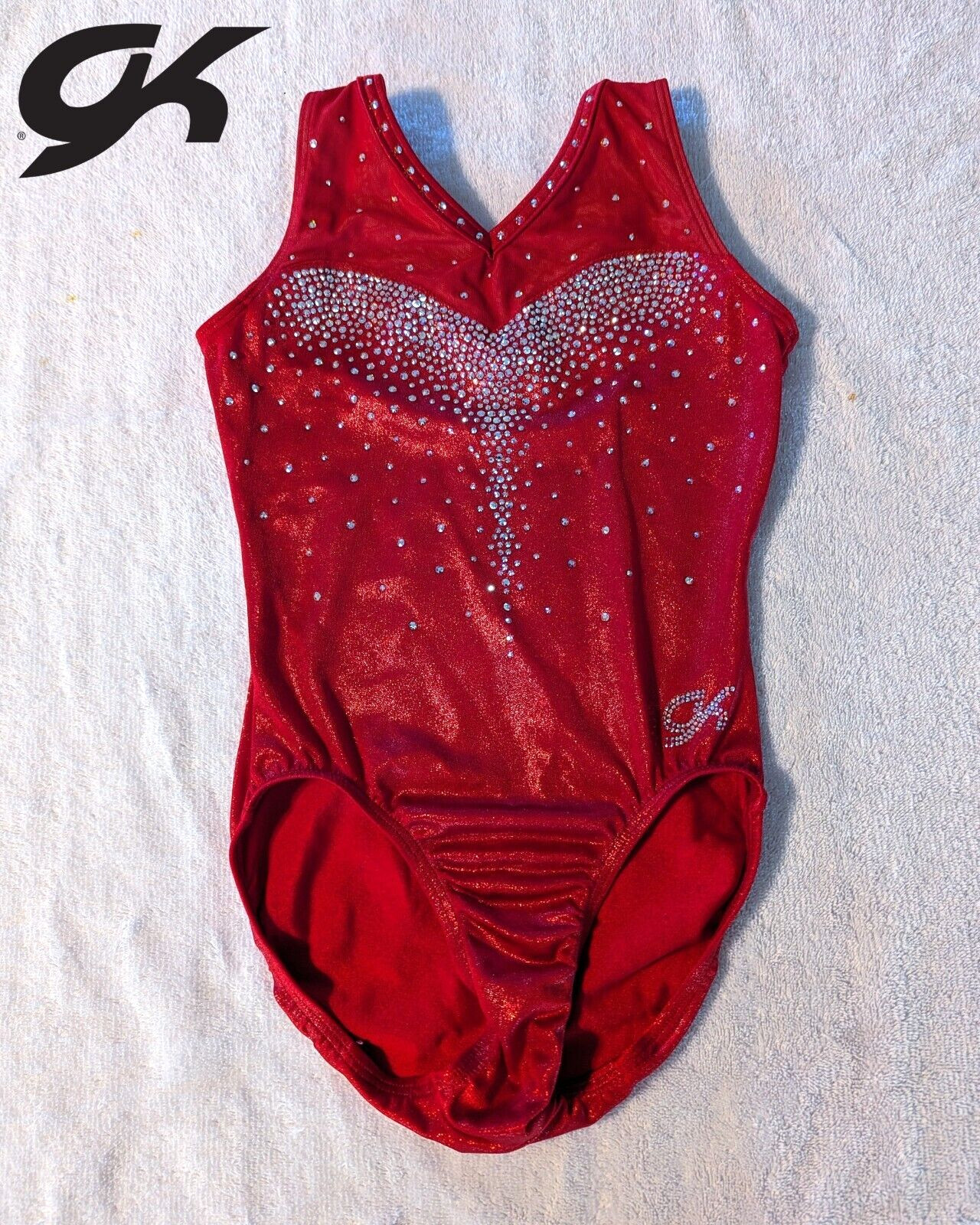 COMPETITION GK Elite gymnastics Leotard Medium USA Ol… - Gem