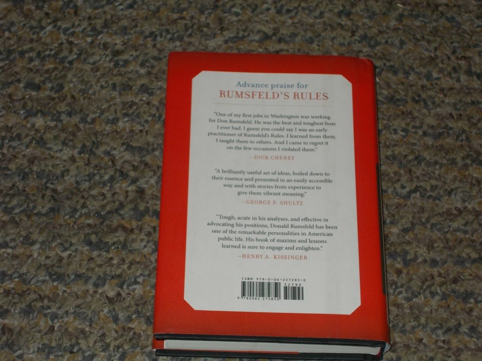 Rumsfeld's Rules : Leadership Lessons in Business, Politics, War, and ...
