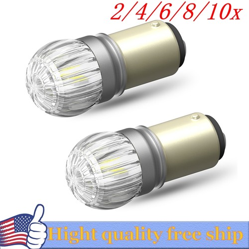 2/4X 6000K White 1157 Bay15d 6-SMD LED Car Truck Tail Brake Stop Light ...