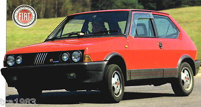 Fiat ABARTH 130TC Strada SPEC SHEET/Brochure:1985,1986 | eBay